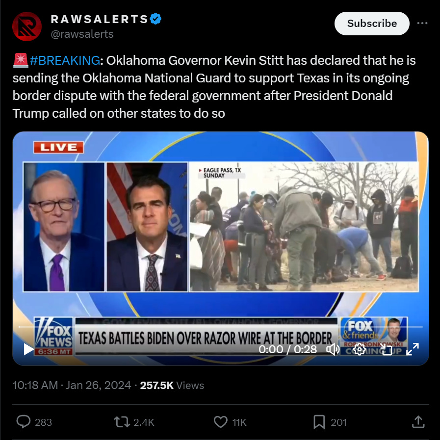 The Friday Roundup - 1/26/2024 Border Crisis Edition