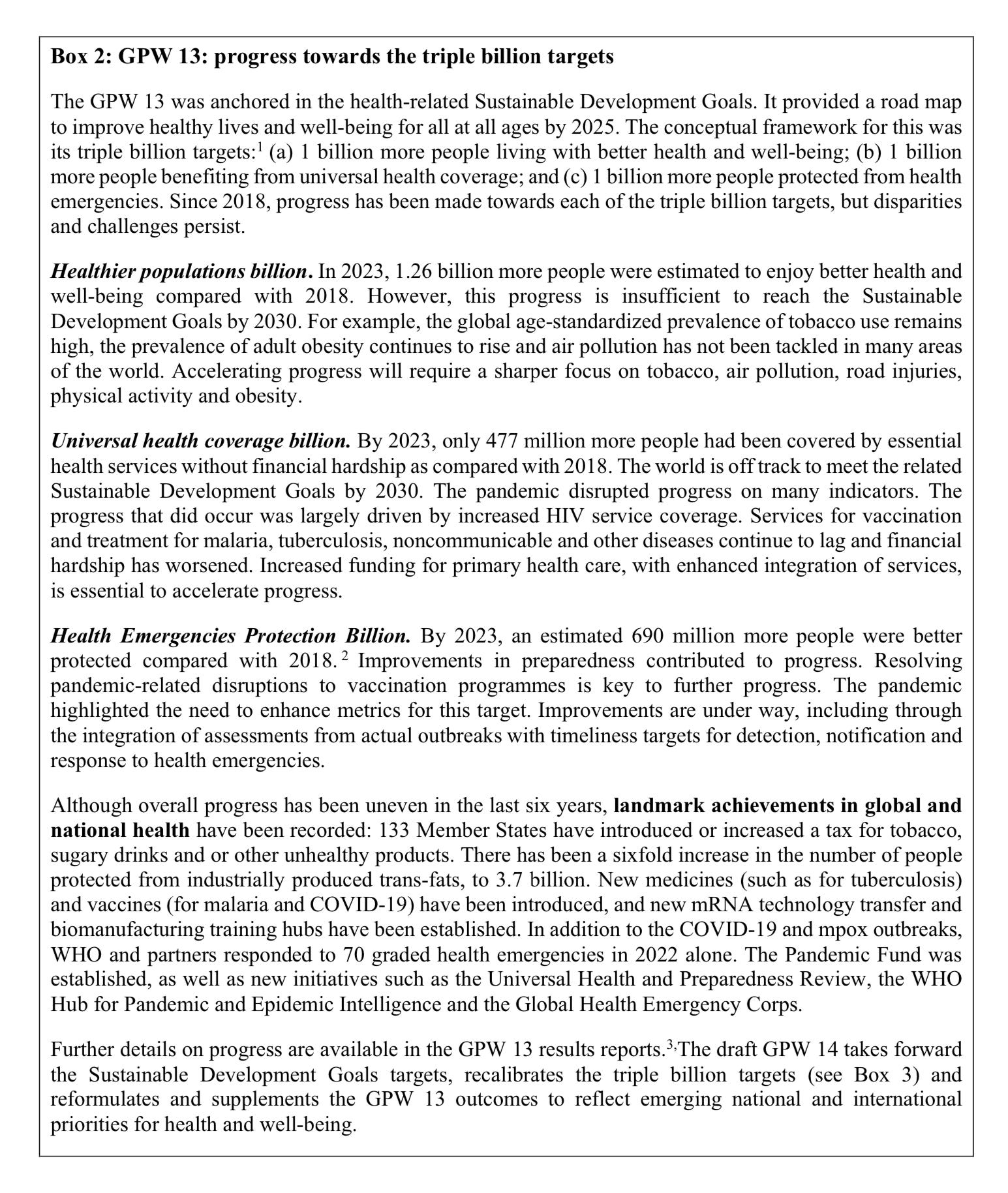 WHO’s strategy: How to optimize results and accountability