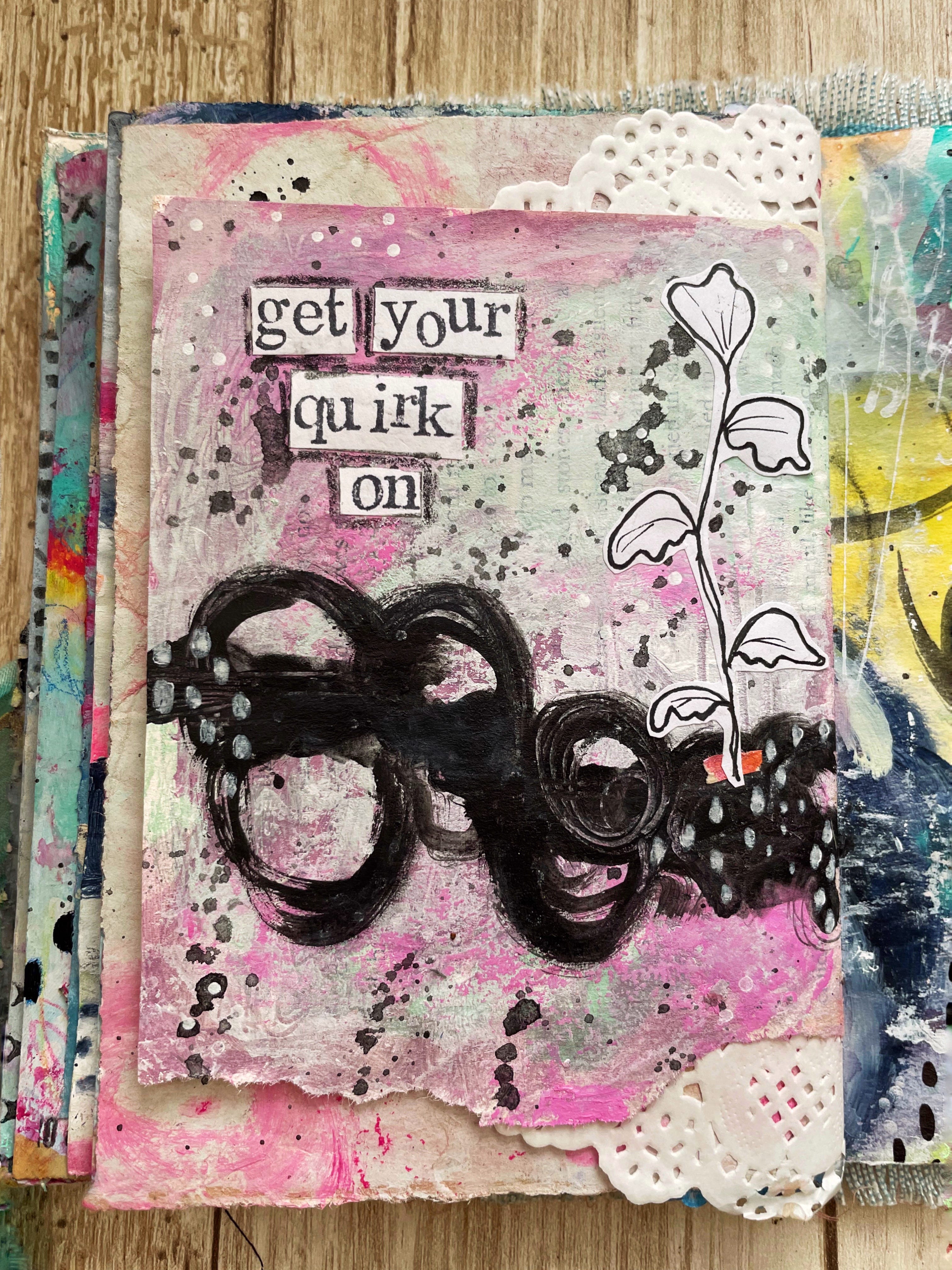 Create an art journal page with me - by Shinjini