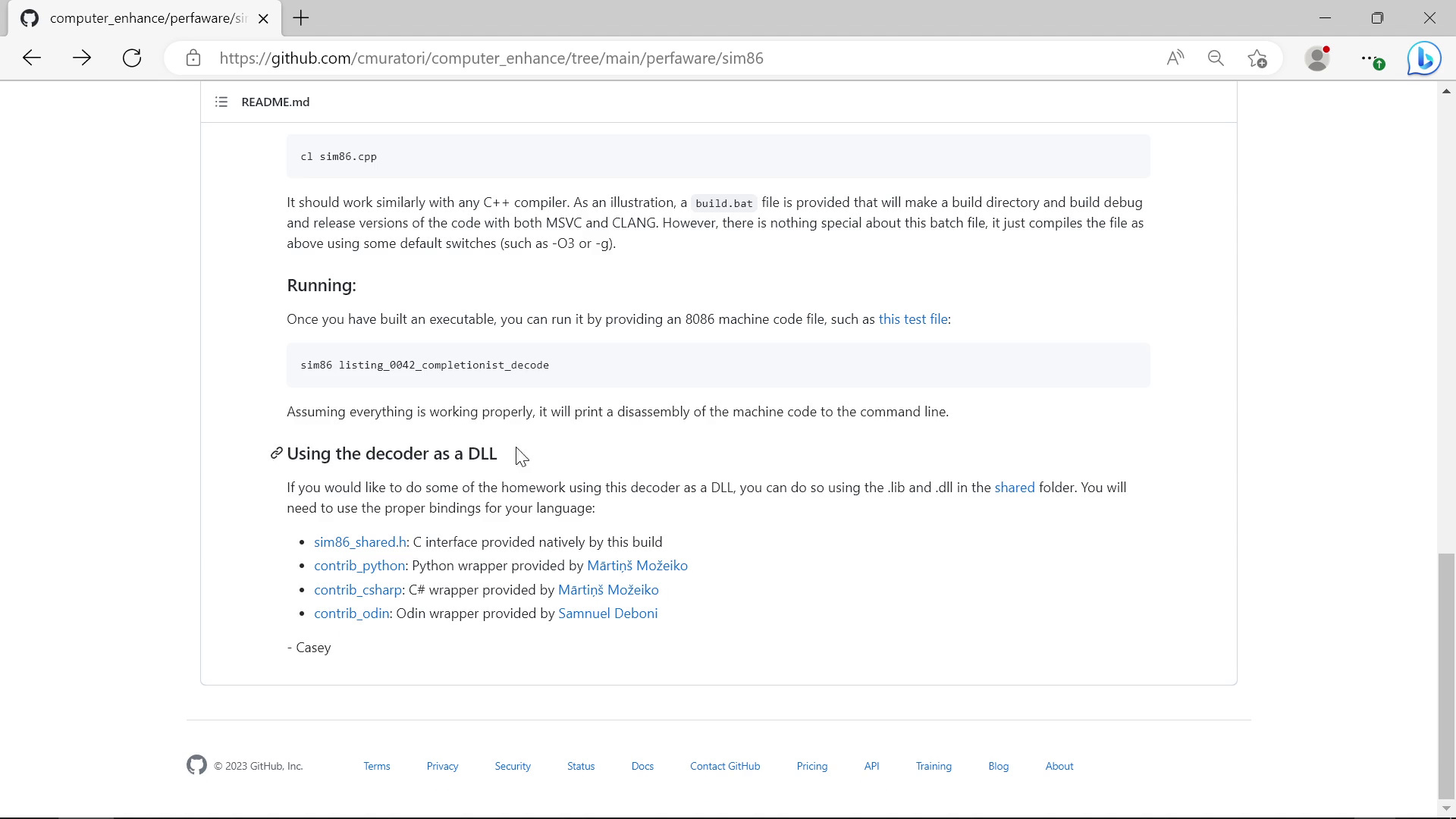 Using the Reference Decoder as a Shared Library