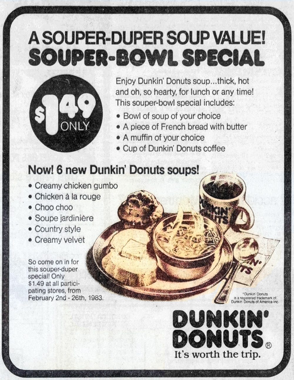 Dunkin' Donuts Soups - The Retroist