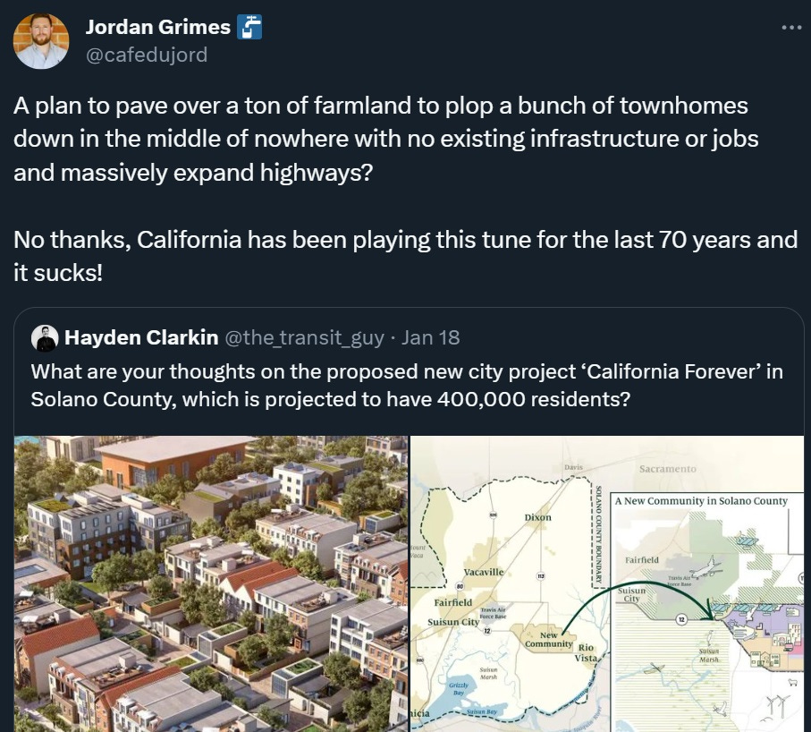 The California Forever project is a great idea