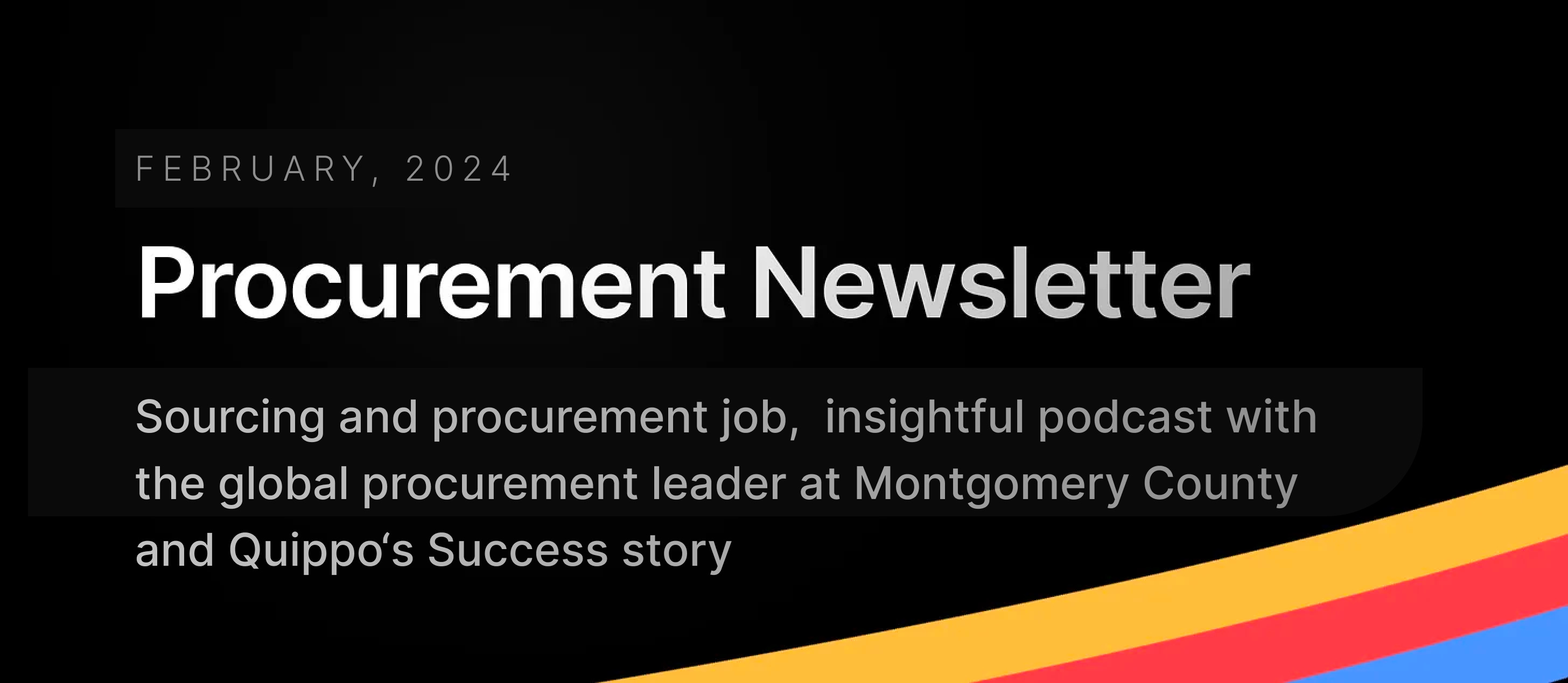 Procurement Newsletter • Procol | February 2024