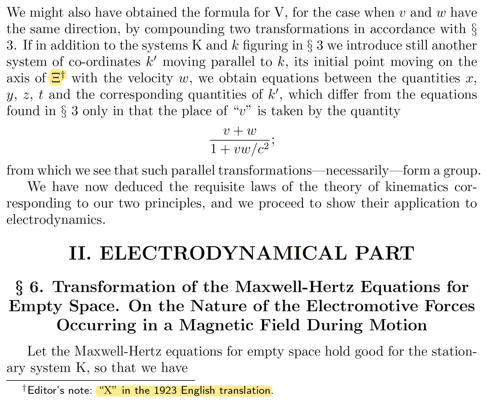 Five Errors Propagated in Einstein's Special Relativity Paper