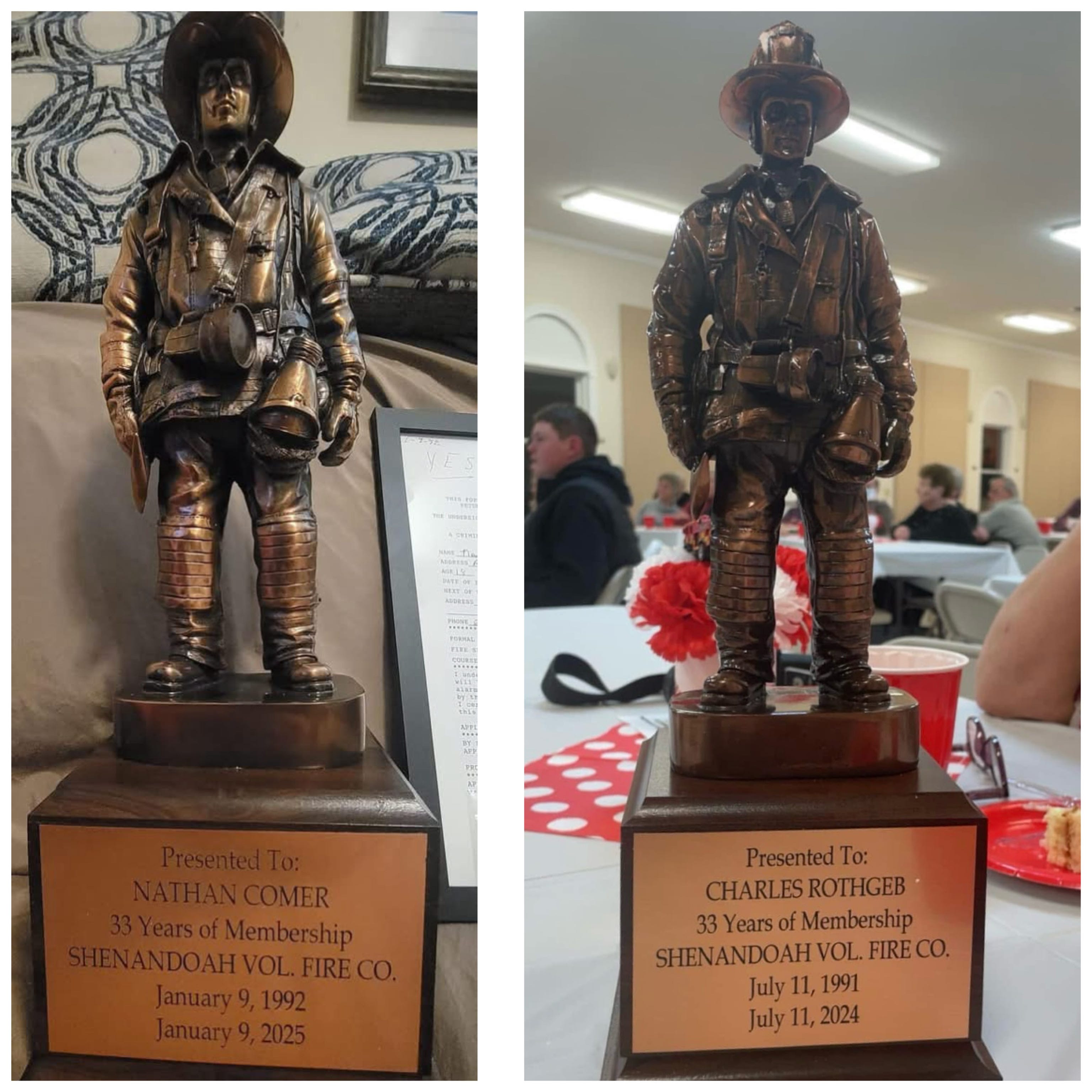 Shenandoah Fire Company Honors Members; Hosts BBQ Benefit