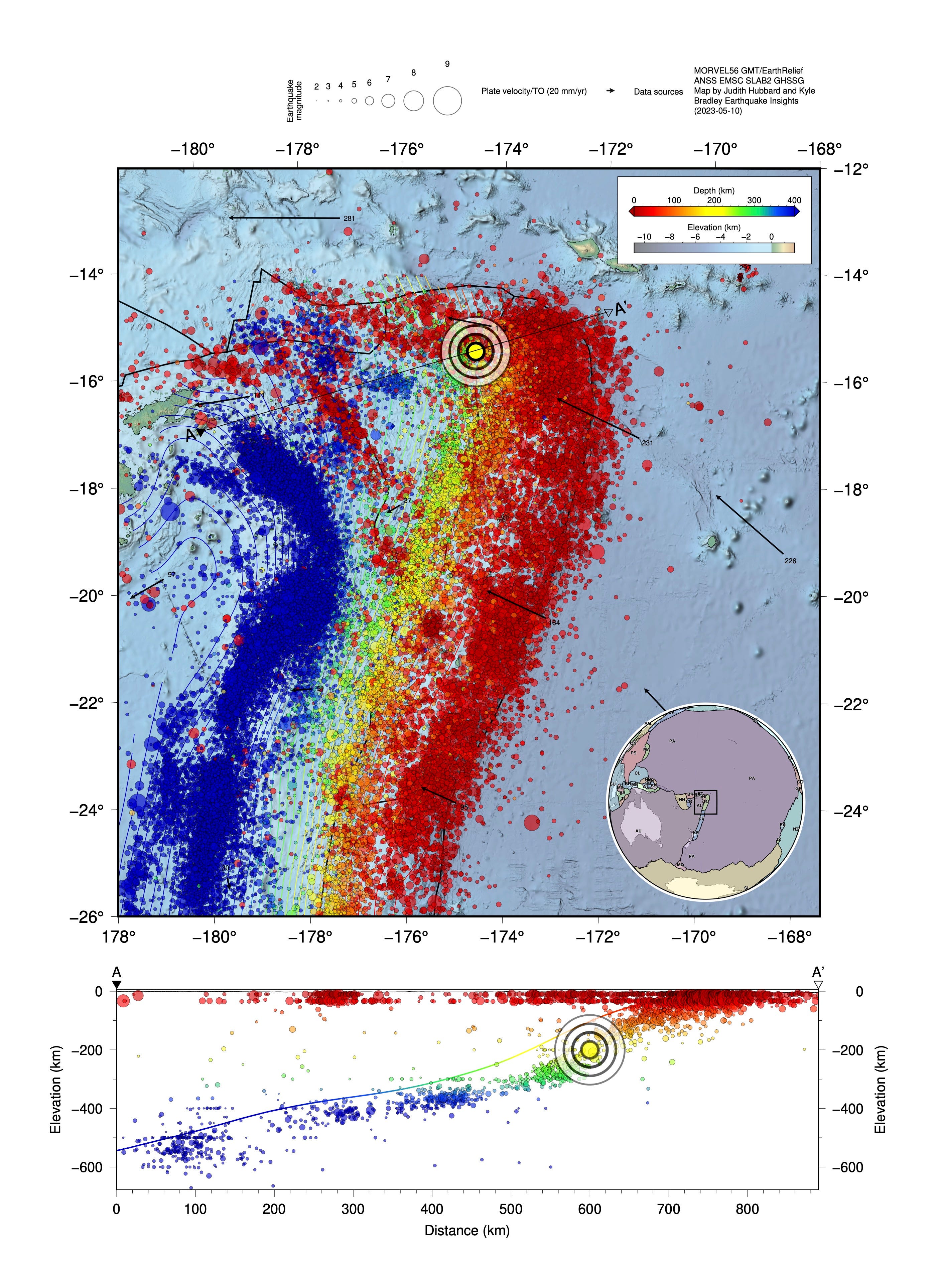 M7.6 earthquake occurred within subducting Pacific slab in the South ...