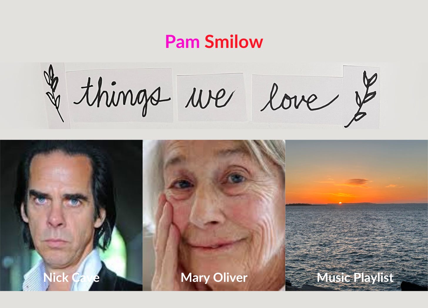 Blog No. 167: Nick Cave, Mary Oliver Poem, What I Listened to on My ...