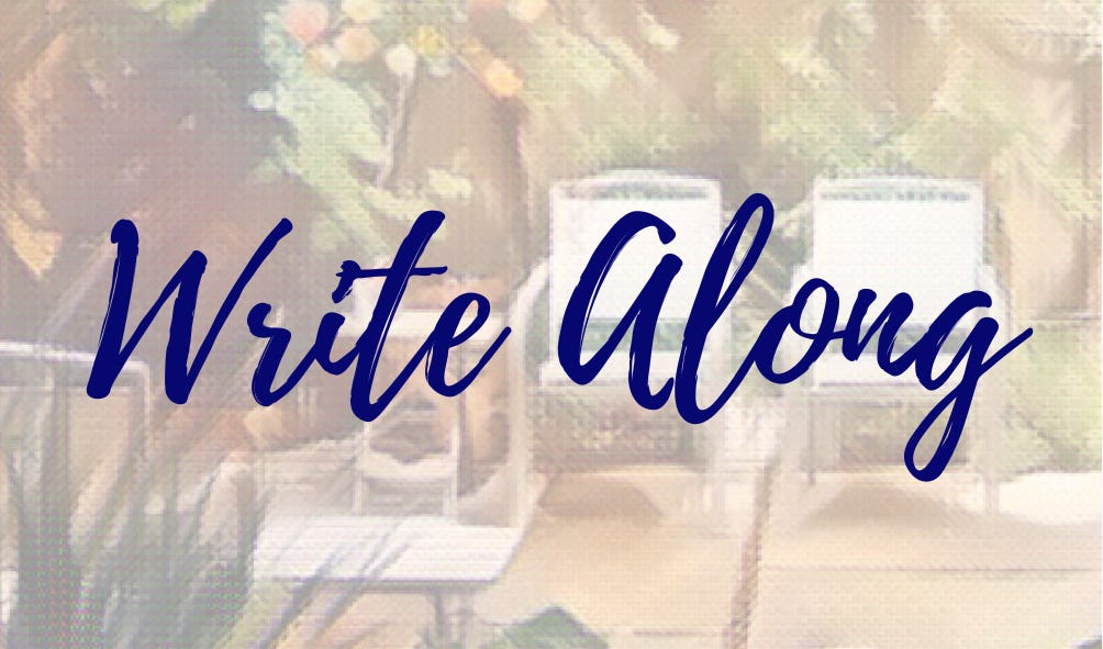 Impromptu Write Along - by Bronwyn Emery