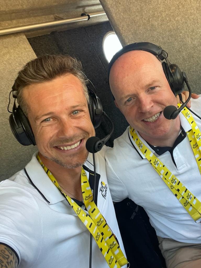 ANTHONY McCROSSAN IS CYCLING'S COMMENTATOR-IN-CHIEF