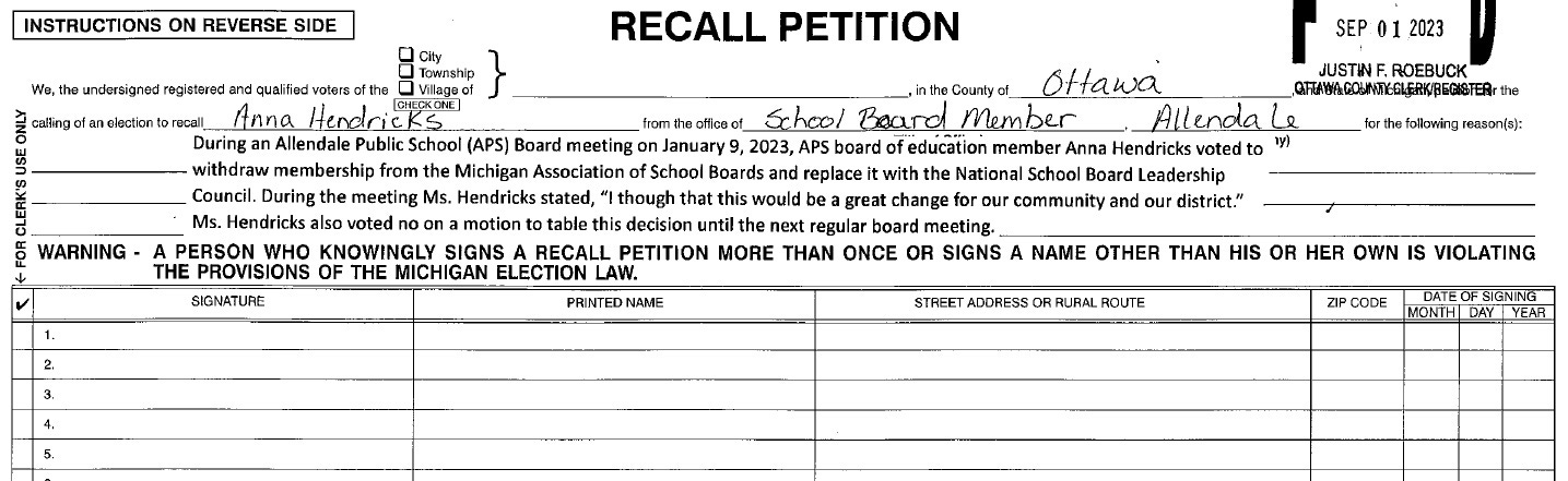 Three Recalls – Hendricks, Bergman, Zylstra