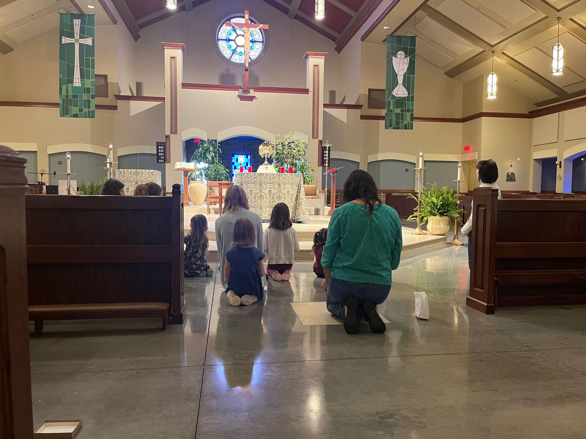 Children’s adoration offers young families a chance for prayer, community