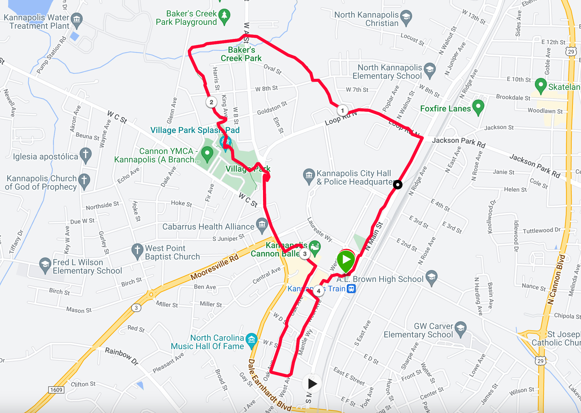 A Short Running Tour of Kannapolis - by Jeremy Markovich