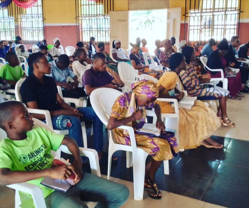 A Gallery Of The Faithful Gathering For Church. Album 42