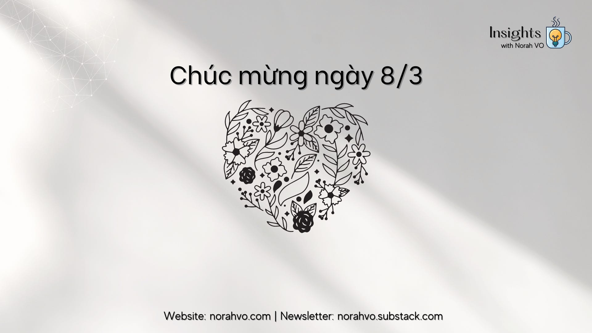 8.3 và nhu cầu được yêu thương - by Norah VO