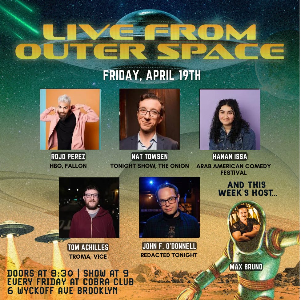 Your Two Live Comedy Tickets - Live From Outer Space