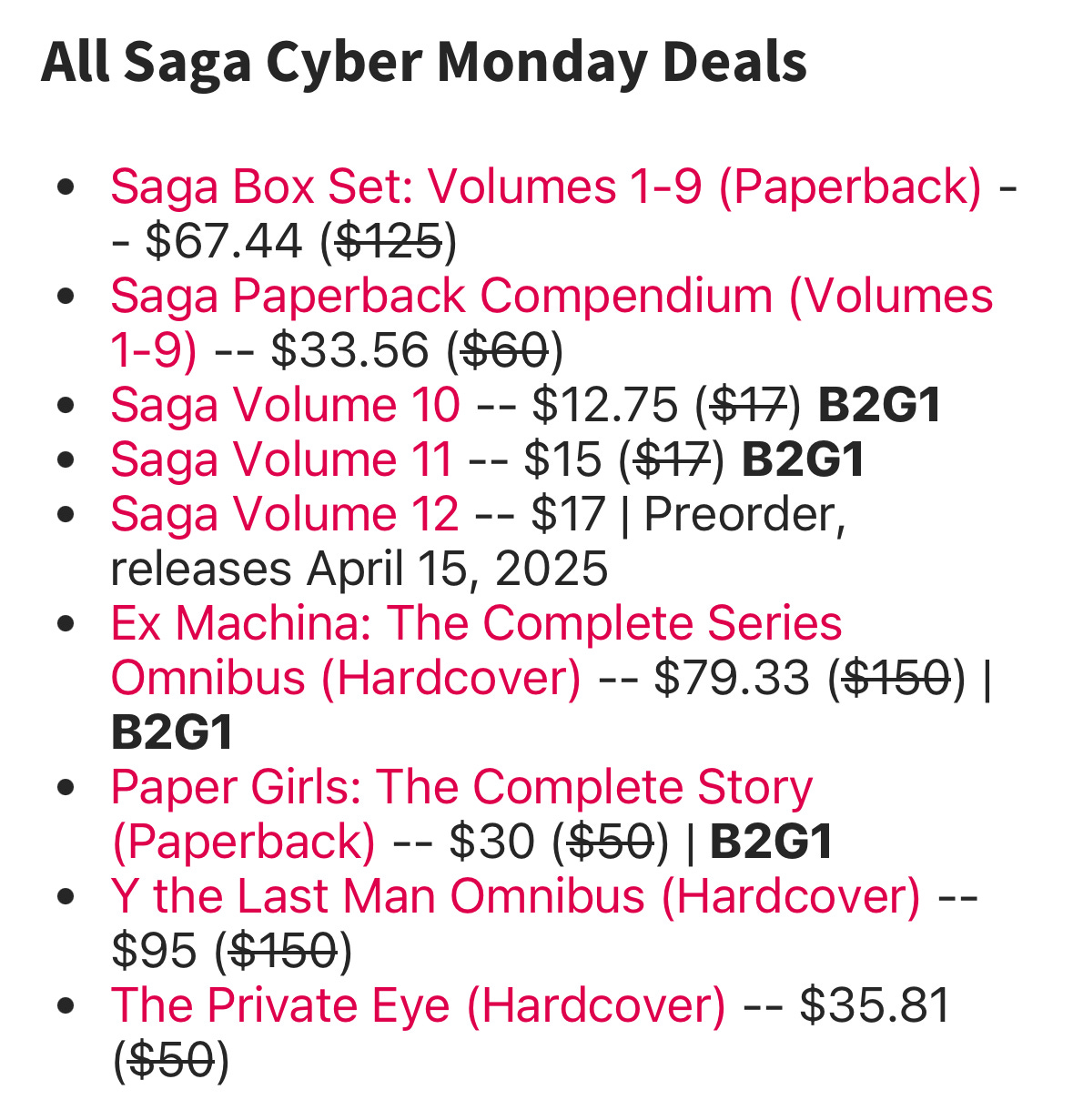 SPECTATORS - Part 135 (and a SAGA update!)