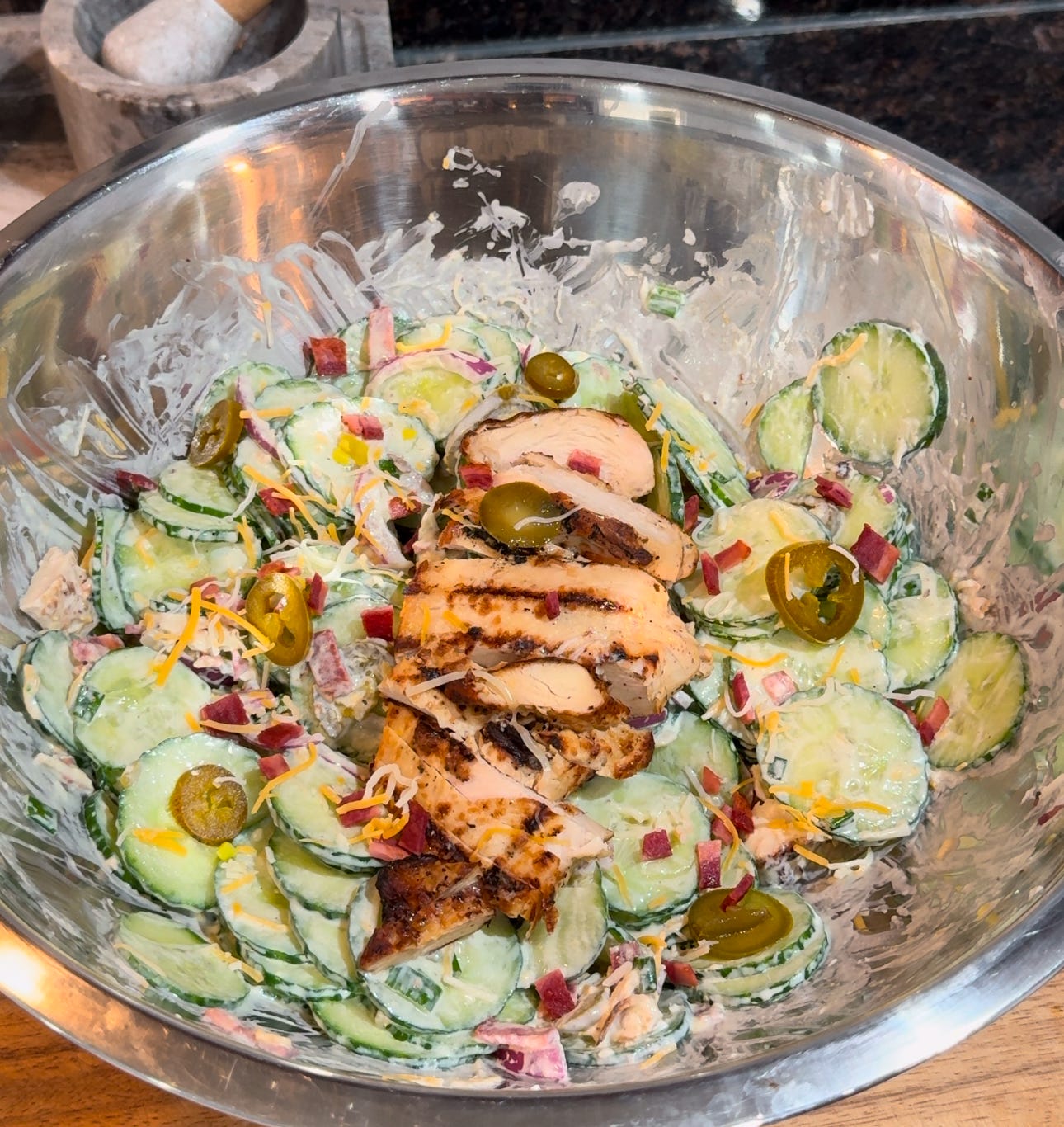 Jalapeño Popper Cucumber Salad – A Healthy, Flavorful Delight!