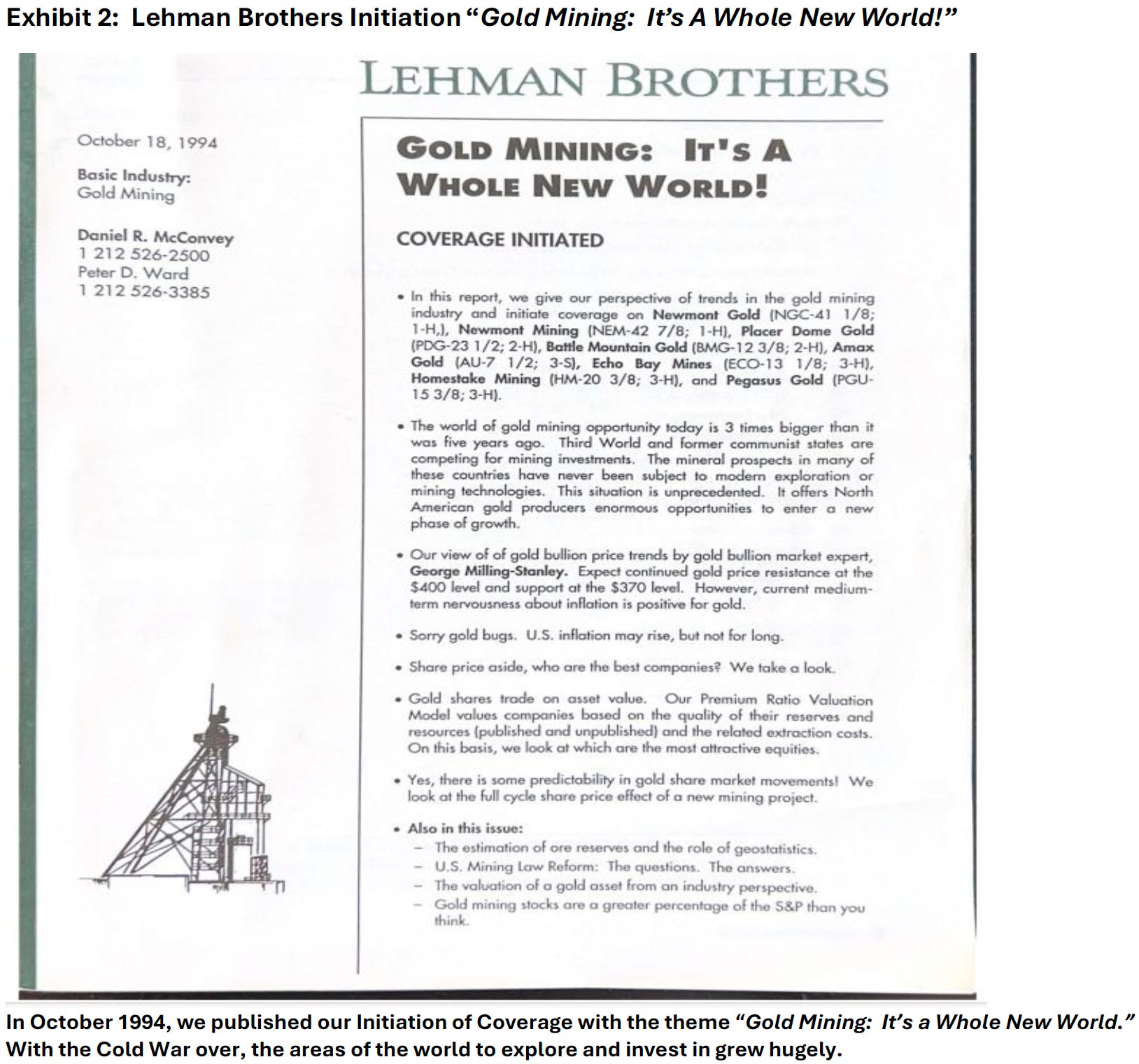 Reflecting on the 1994 Denver Gold Show, Gold, and Gold Mining 30 Years On