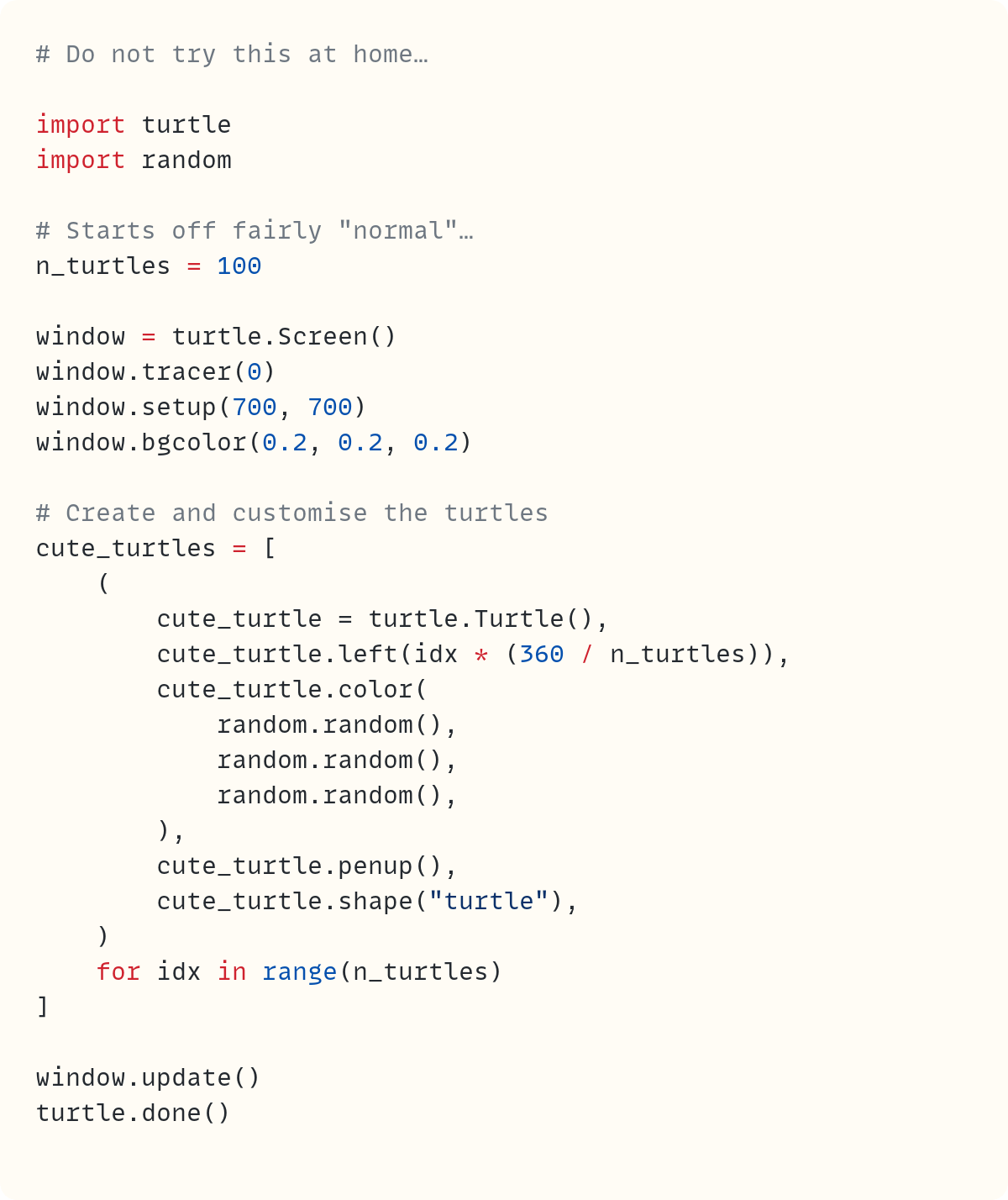 Do Not Try This At Home - by Stephen Gruppetta