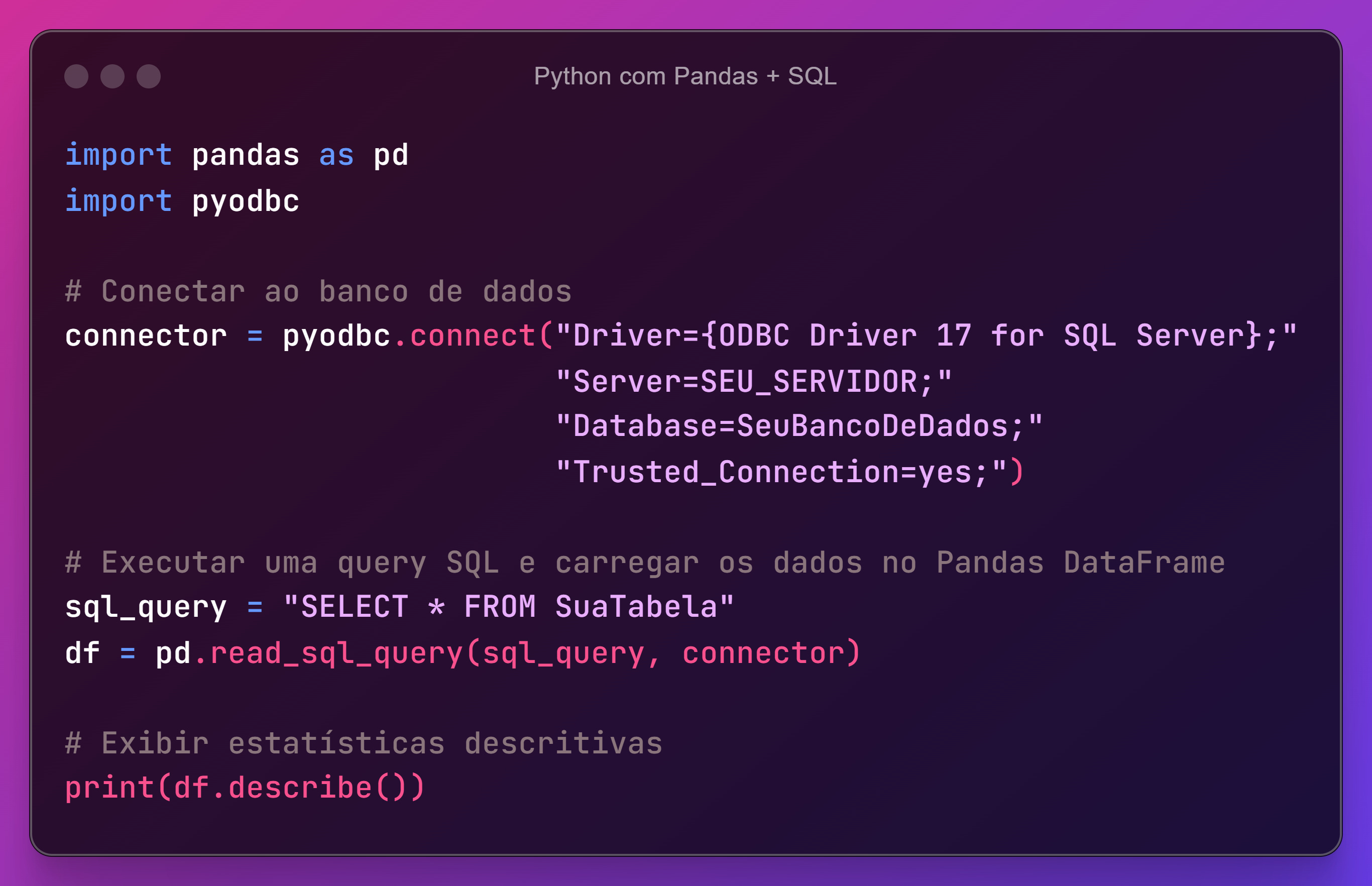 SQL com Python para Análise de Dados