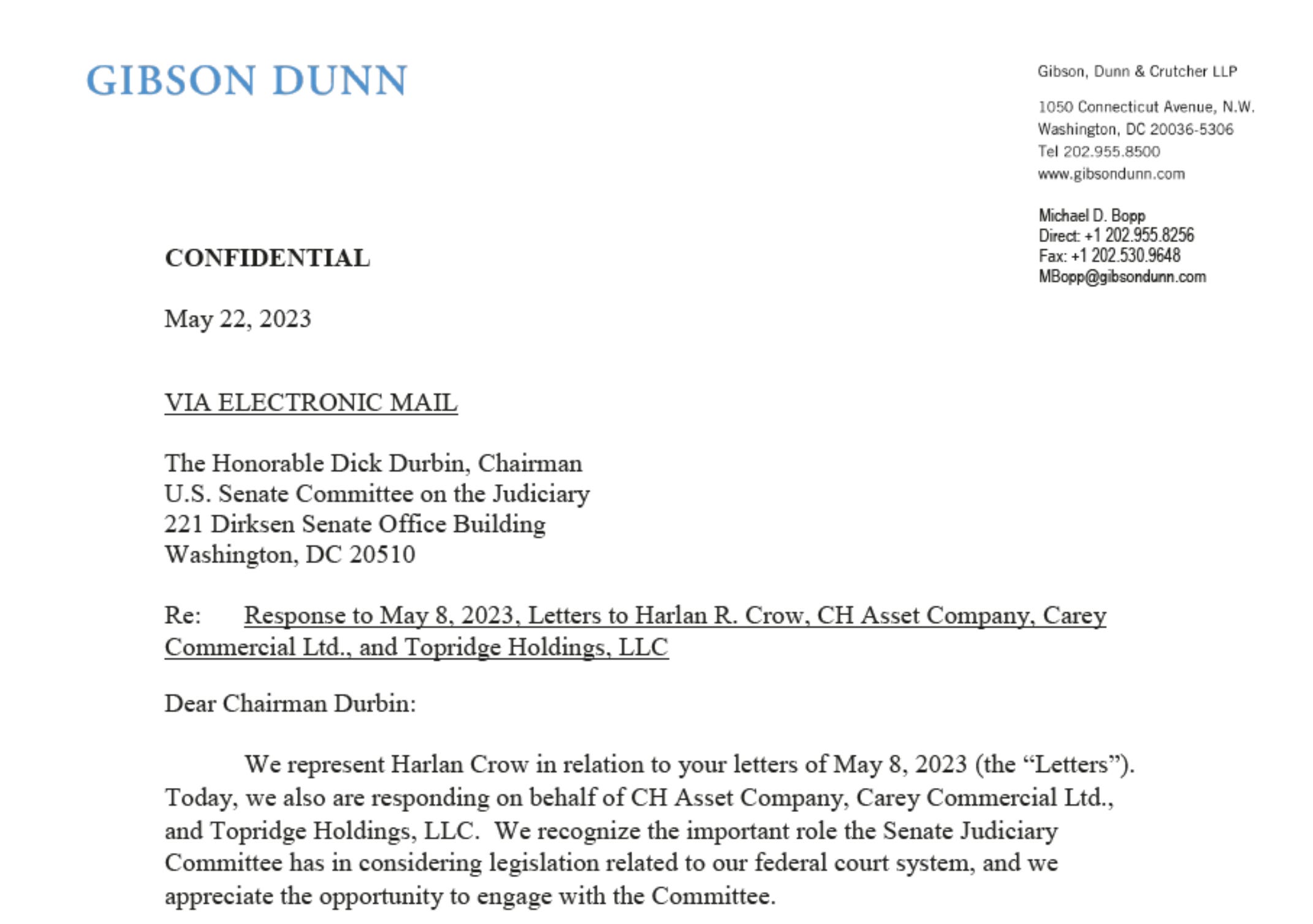 Harlan Crow thinks he is the law - by Chris Geidner