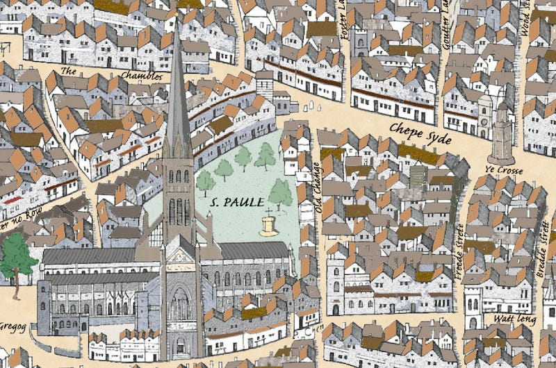 London's Oldest Map, Now in Colour: Part 2