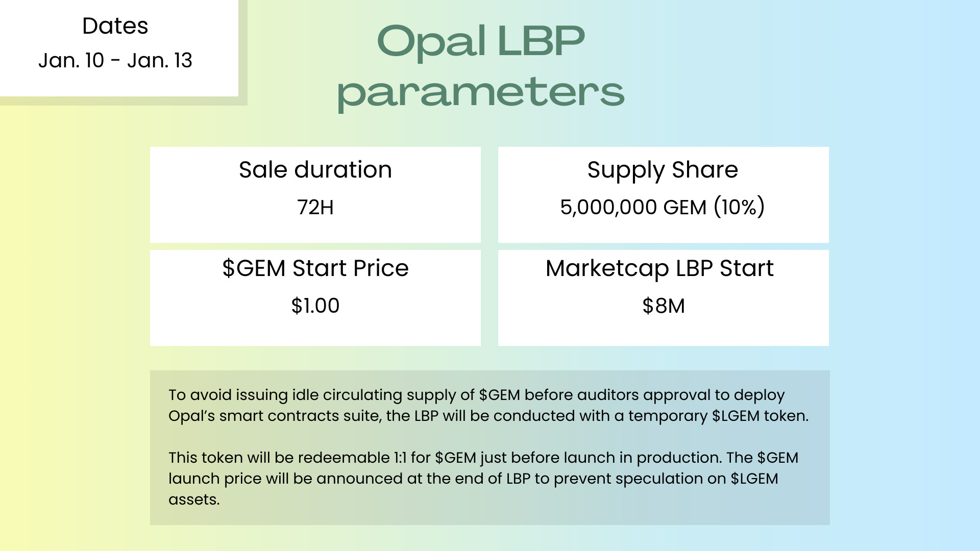 Opal Fair Launch - Opal DeFi