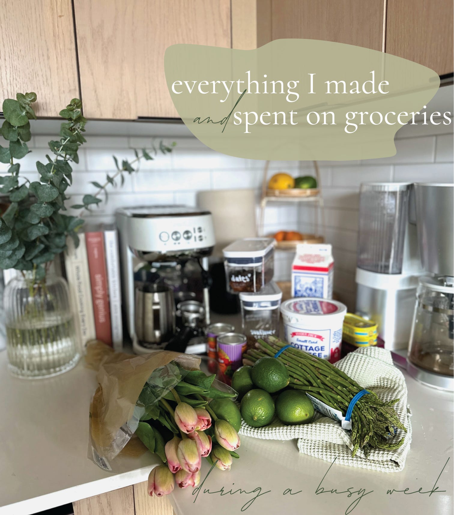 Issue #89: What I Cook and Spend on Groceries During a Busy Week