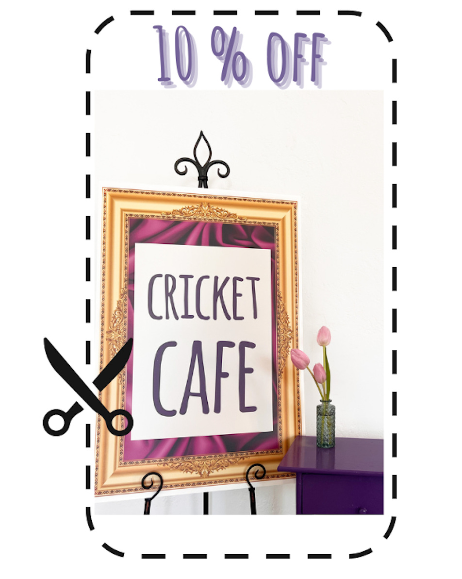 News from The Living Room & Cricket Cafe