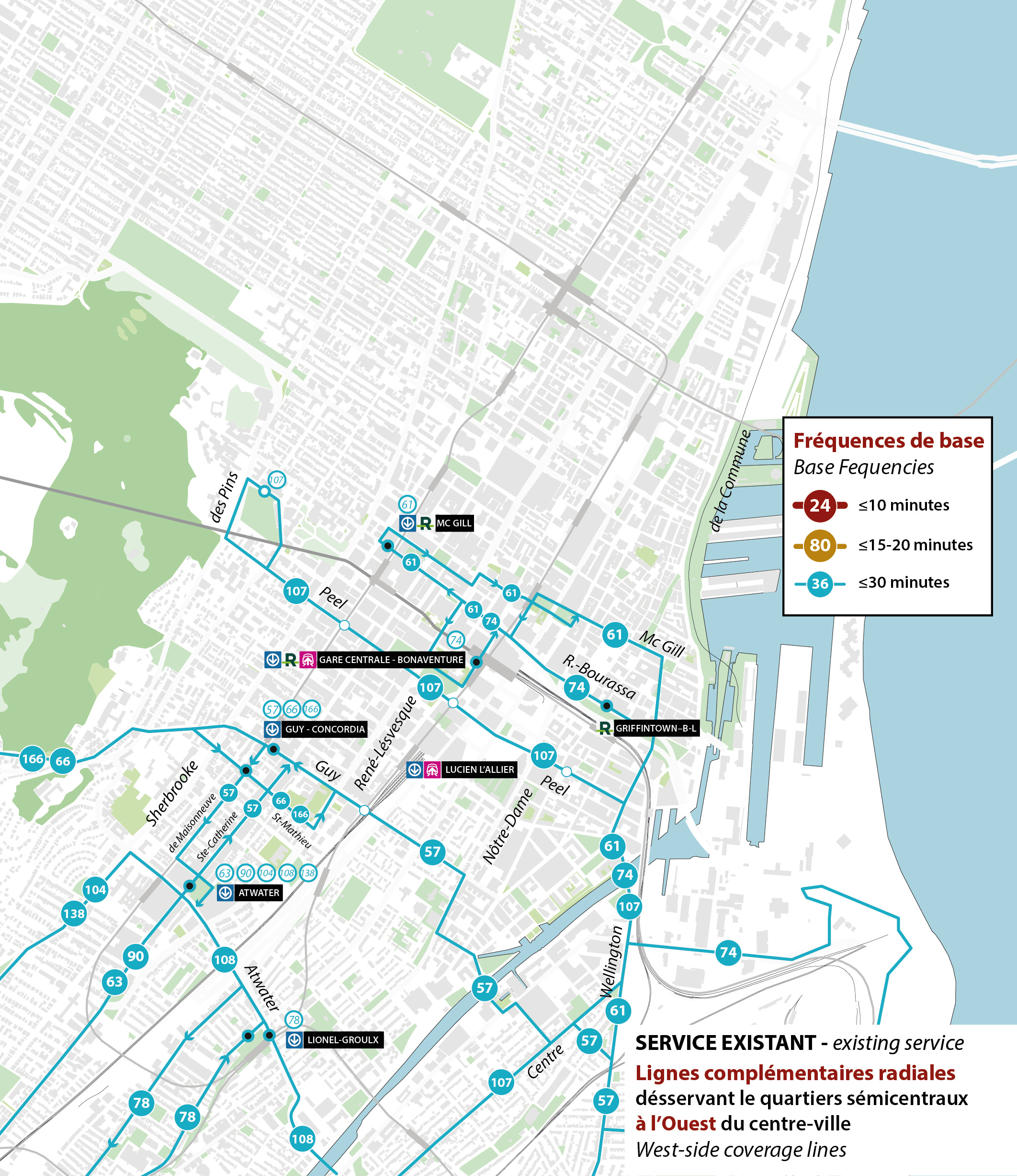 Rethinking transit in downtown Montréal - by Marco Chitti