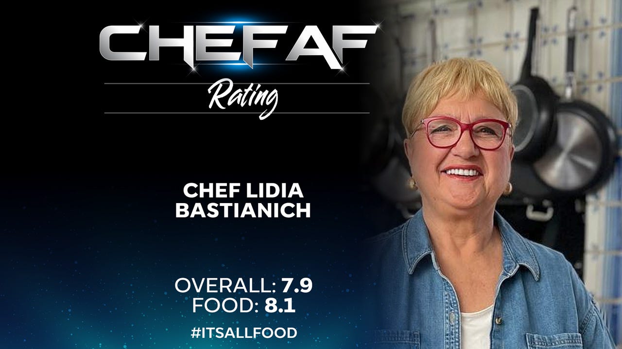 Chef AF Rating | Lidia Bastianich - by Savor.fm