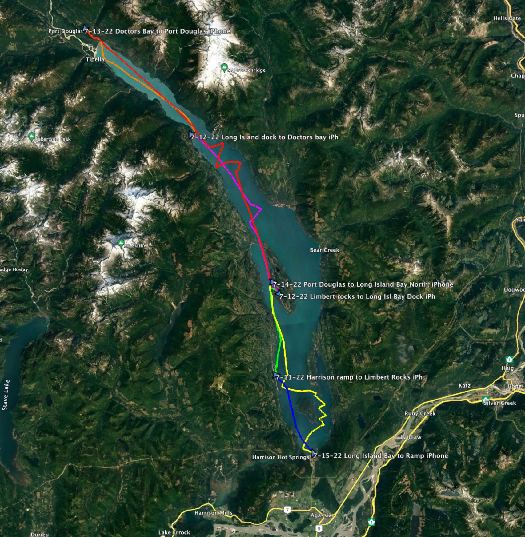 Harrison Lake Cruise: 30 mile Downwind Run!