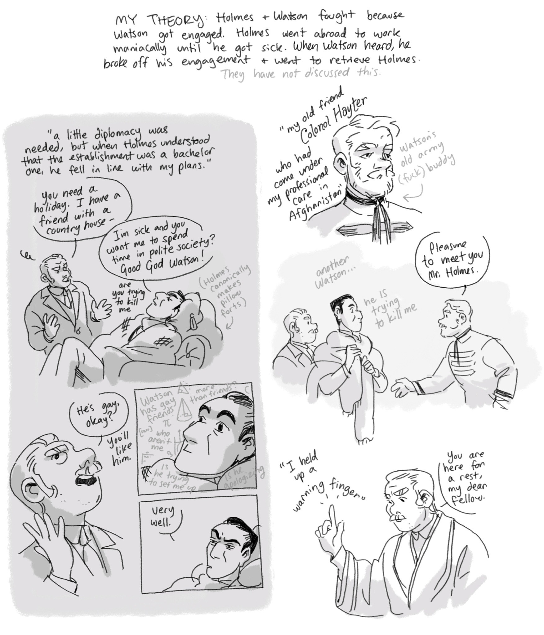 sketchbook: the second stain + the reigate squires