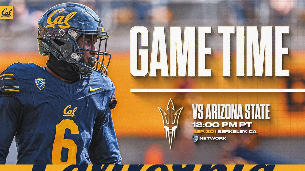 Cal Football: Arizona State Game Time Announced