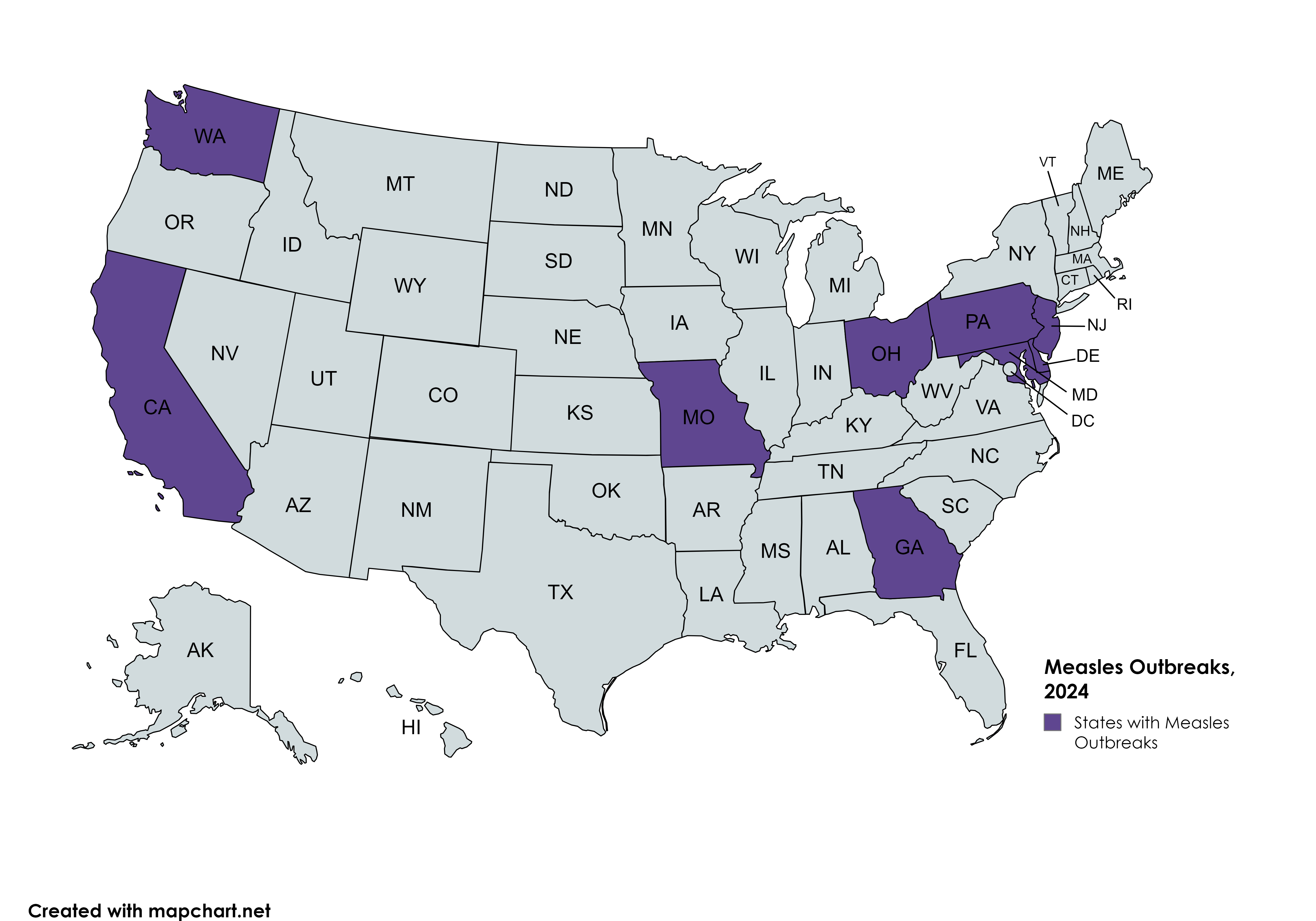 Measles outbreaks in the US and abroad