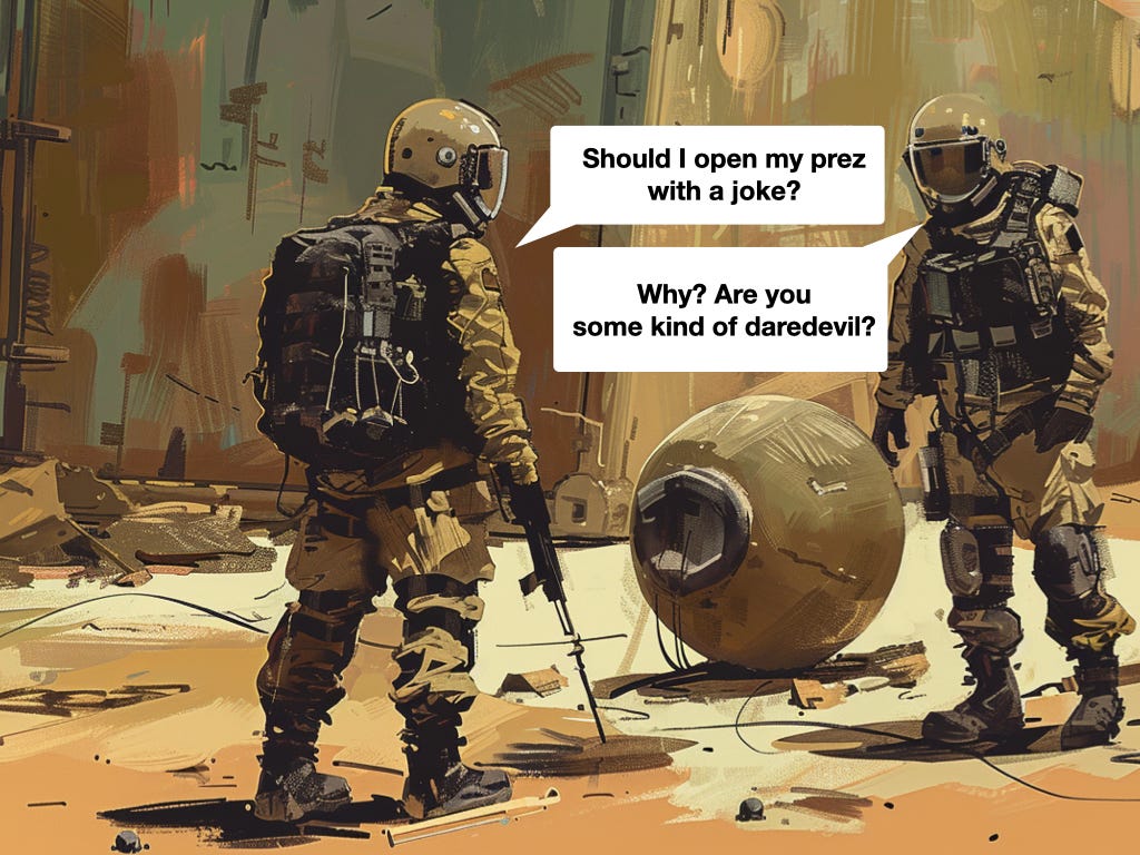 How to Bounce Back After a Joke Bombs in Your Presentation