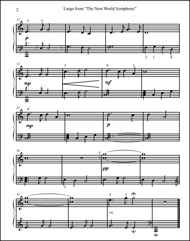 Largo, from the New World Symphony - by Dana Thynes