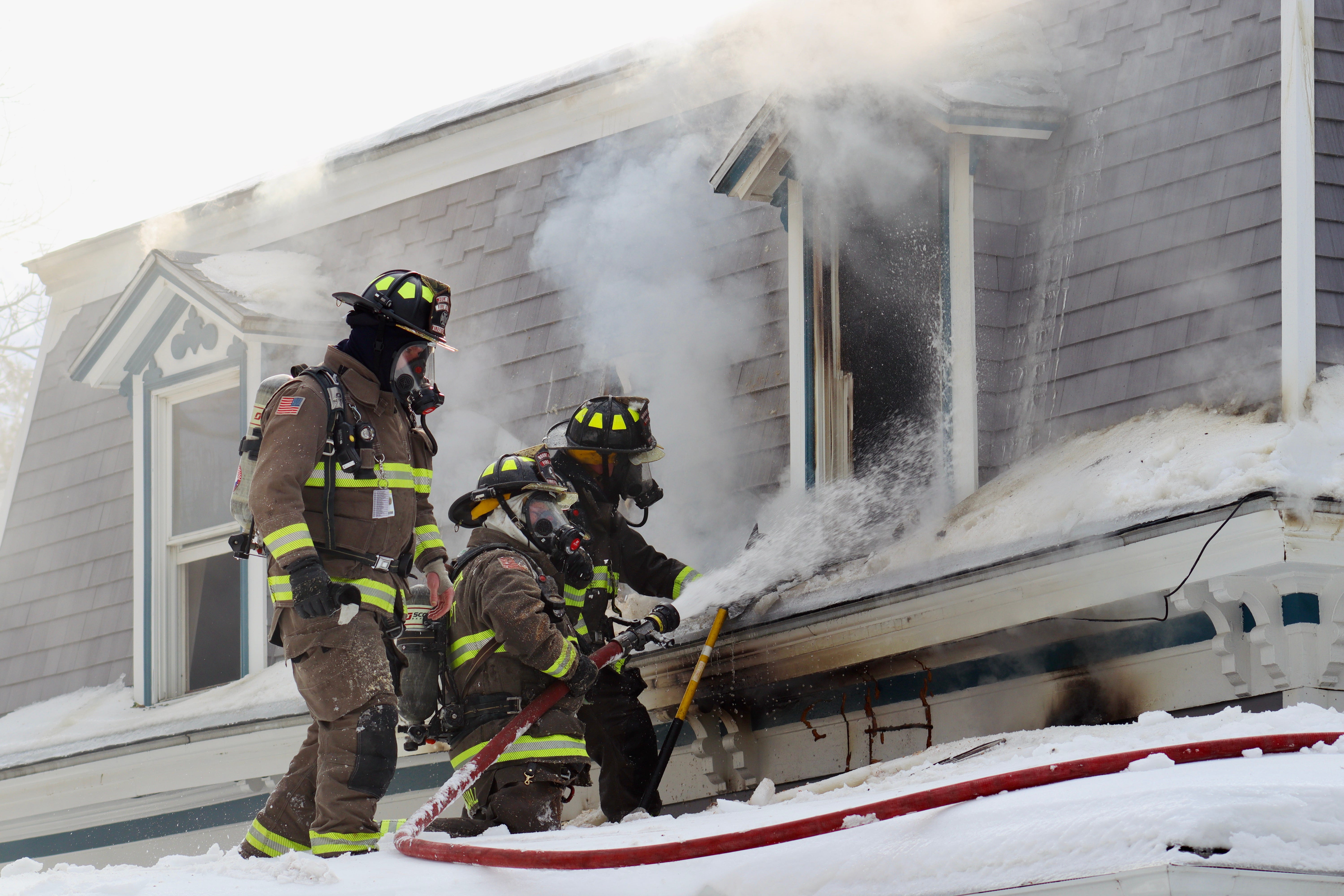 Bar Harbor Battles Three-Alarm Fire at Historic Downtown Home