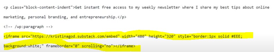 How to Embed a Substack Form in Your WordPress Site
