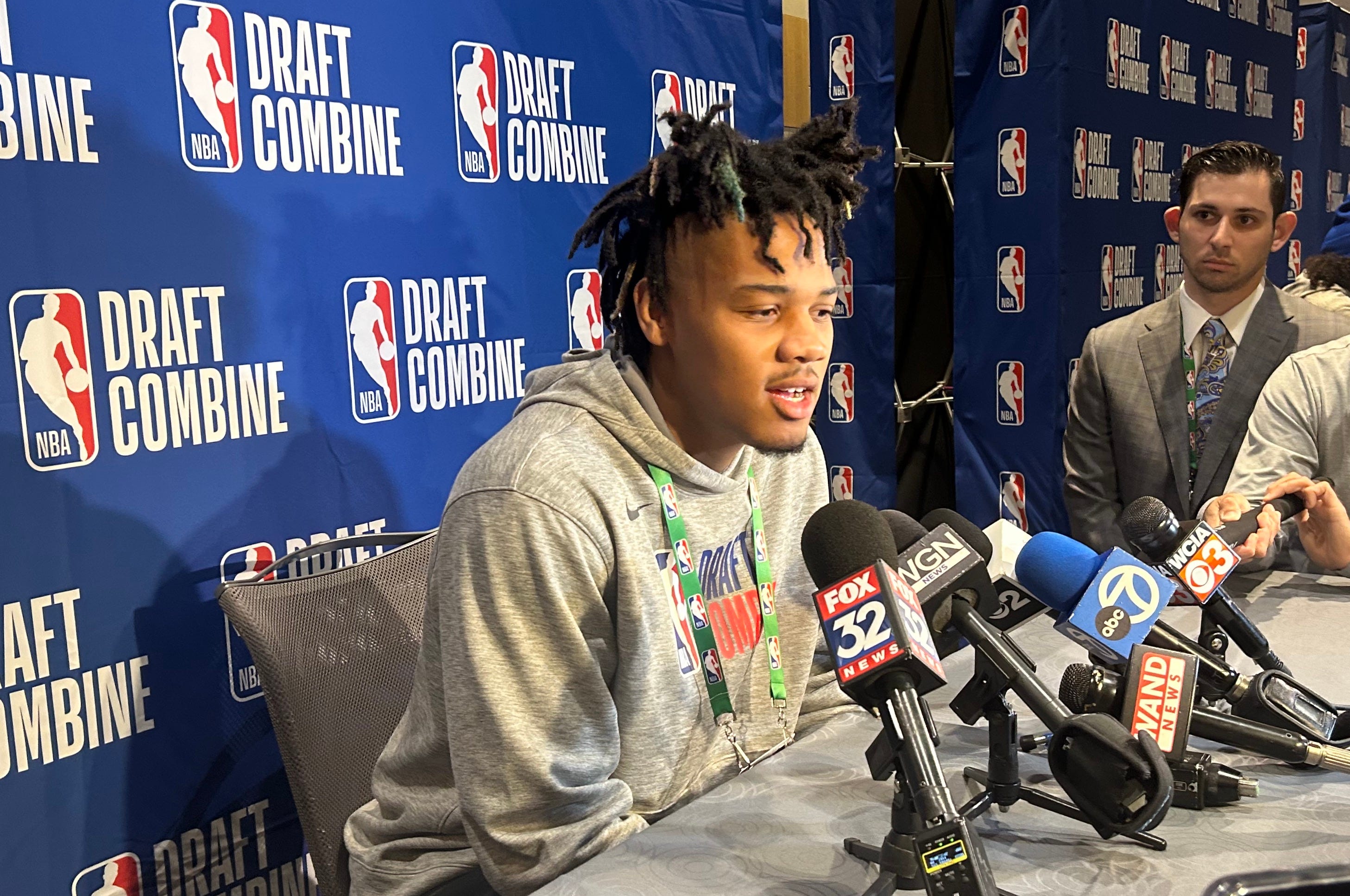 NBA Draft Combine report: Terrence Shannon and Bronny James meet the press