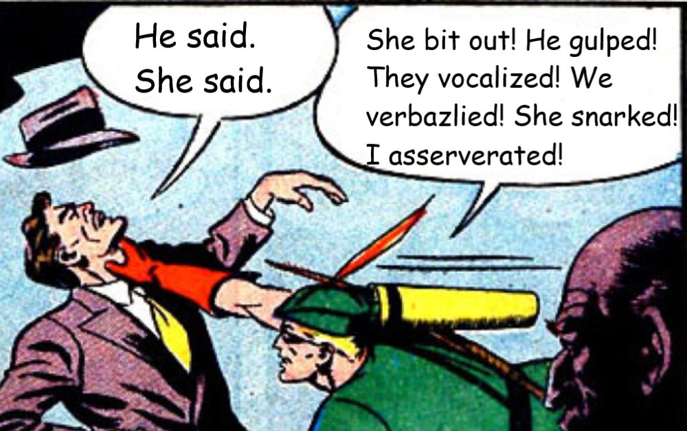 Better Said than Dead: Quick Tips on Dialogue Tags