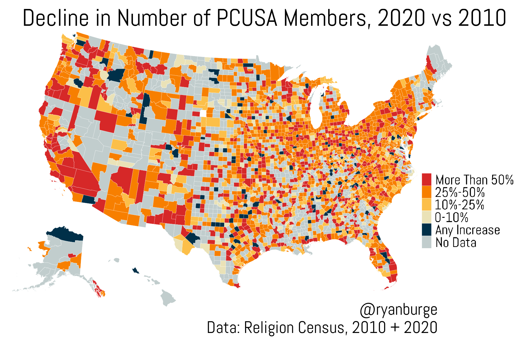 AGING OUT & What Does PCUSA Denominational Decline Look Like? Check Out ...