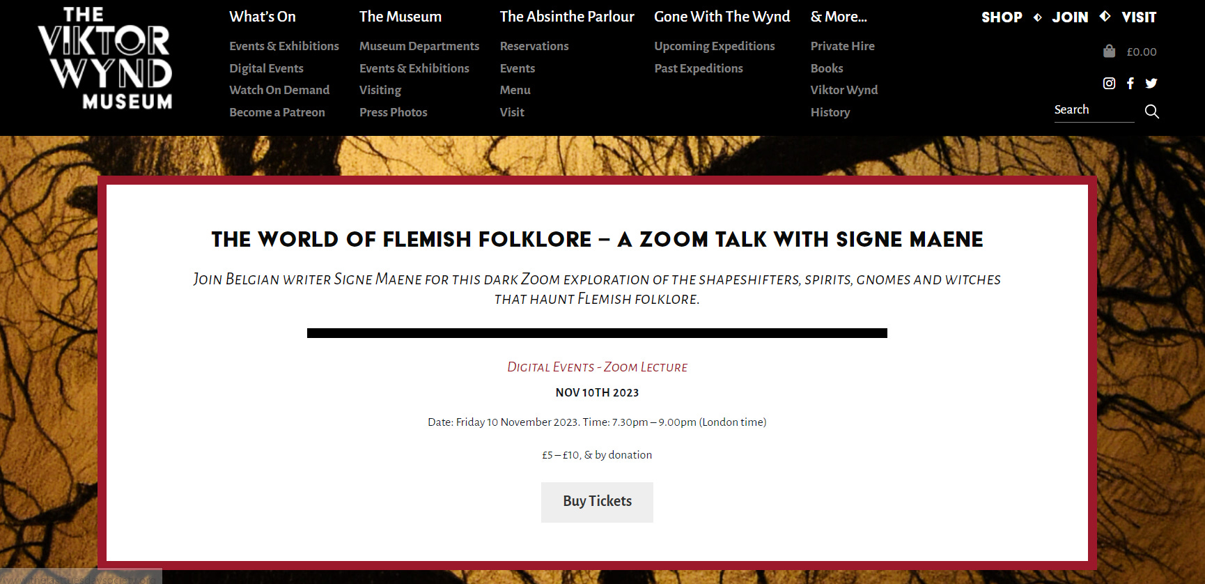 A Zoom Lecture on Flemish Folklore - by Signe Maene