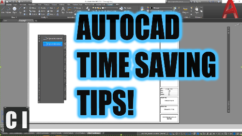 8 Simple Time Saving AutoCAD Tricks! - by Brandon