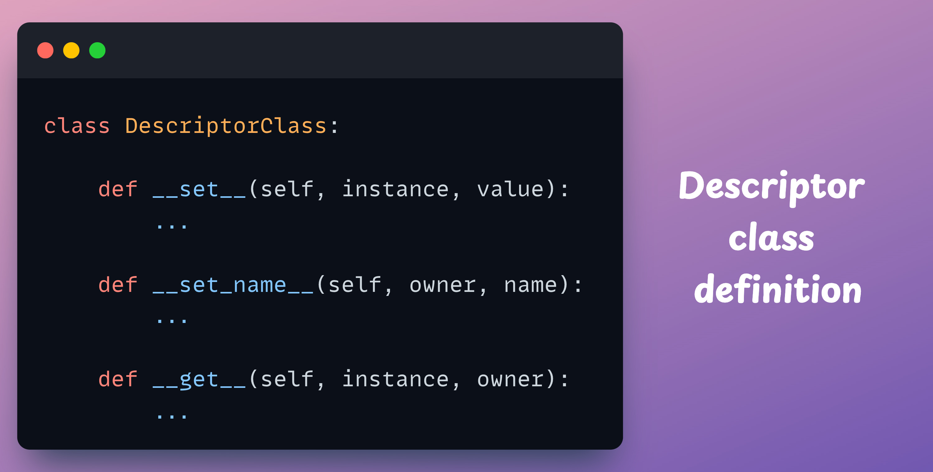 Define Elegant and Concise Python Classes with Descriptors Define Elegant and Concise Python Classes with Descriptors