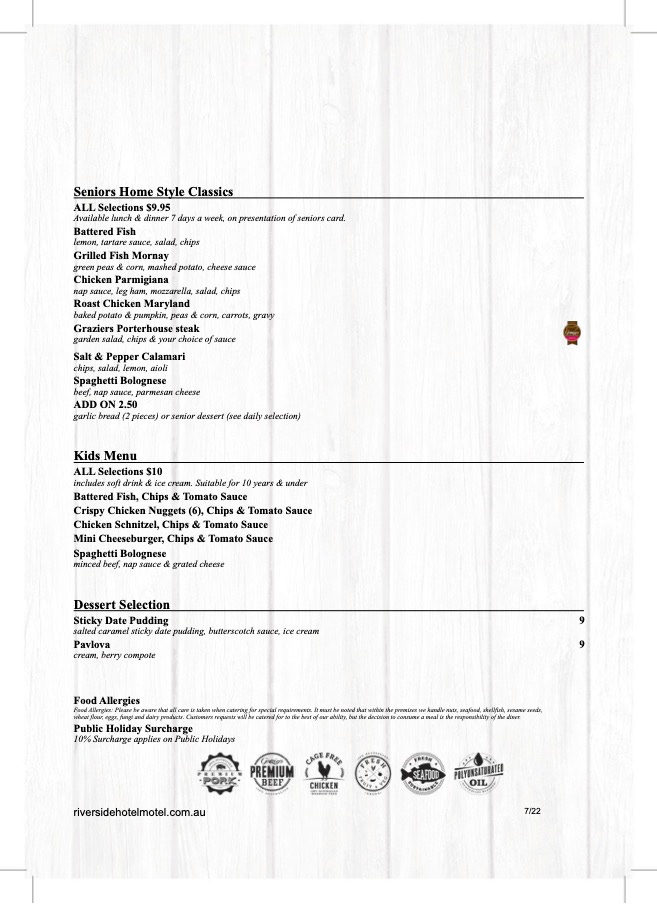 RIVERSIDE HOTEL » Heads Up Launceston