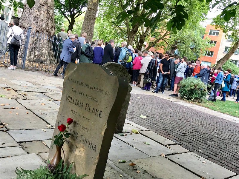 William Blake Has Two Graves - by Matt Brown