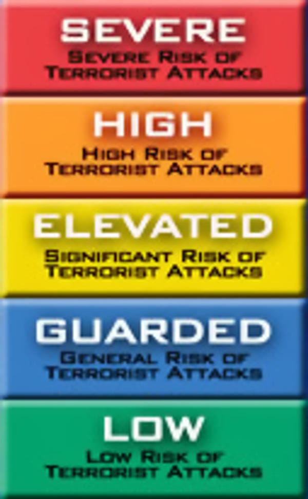 U.S. Finally Ending Pretty Terrorism Colors - by Jack Stuef