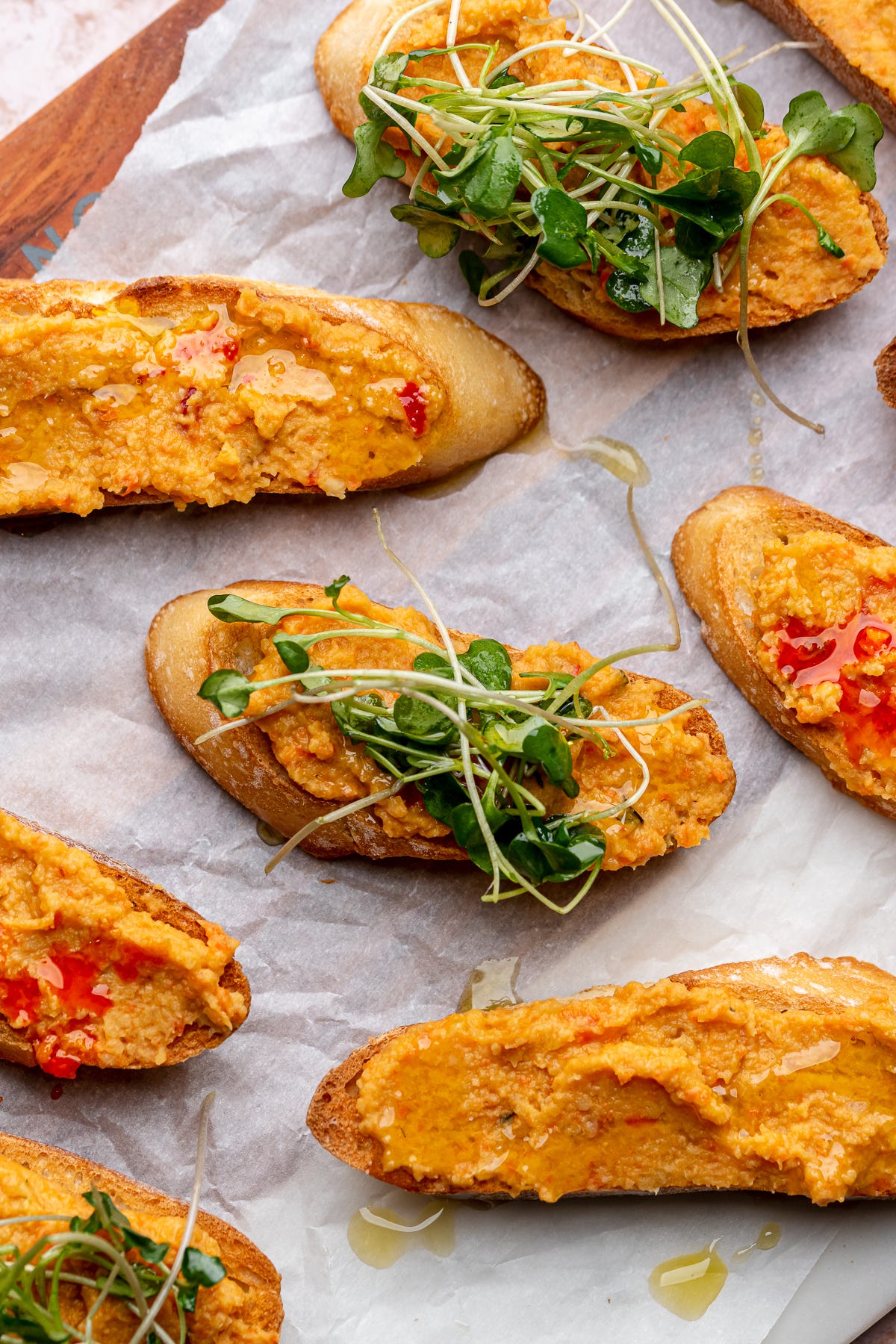 Roasted Chickpea Bruschetta - by Callan Wenner
