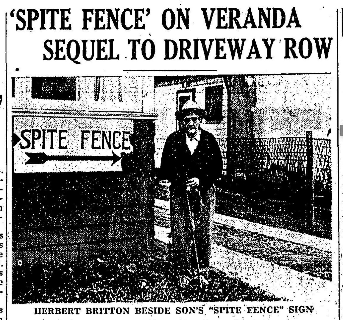 The Golden Age of Spite Fences - by Adam Bunch